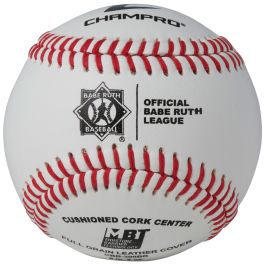 Champro BABE RUTH BASEBALL - FULL GRAIN LEATHER COVER CBB-200BR 1 Dozen